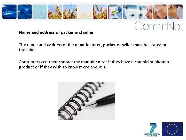 Education Phase 3 Food labelling Labelling Prepackaged foods