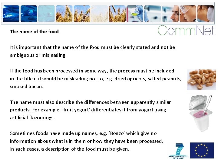 Education Phase 3 Food labelling Labelling Prepackaged foods