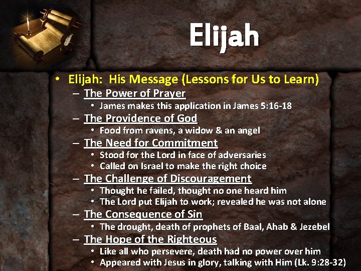 Elijah Elijah Elijah The Man His name means