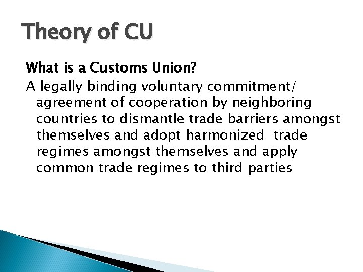 EAC Customs Union Achievements and Challenges Kenneth Bagamuhunda