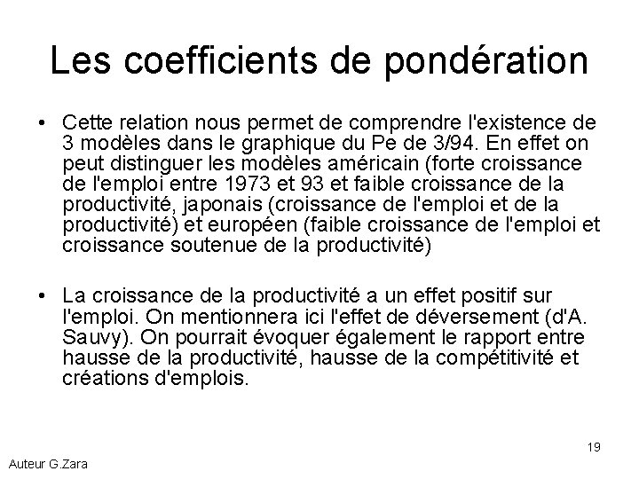 La Productivit En volume et en valeur 1