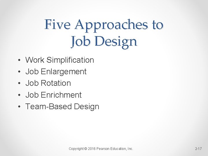 Chapter 2 Managing Work Flows and Conducting Job