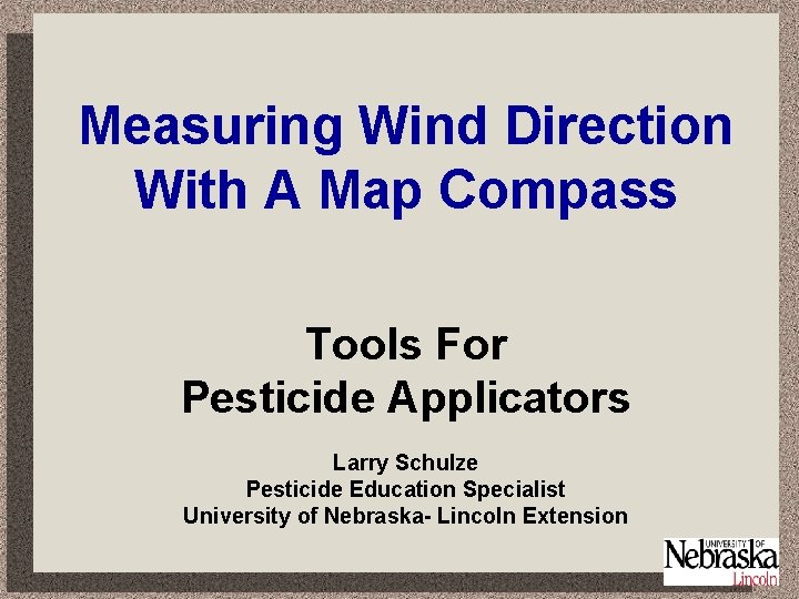 Measuring Wind Direction With A Map Compass Tools