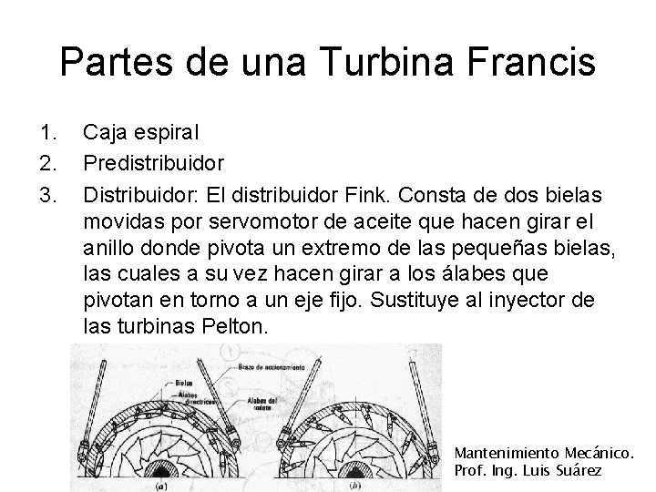 Turbinas Una turbina hidrulica es una turbomquina motora