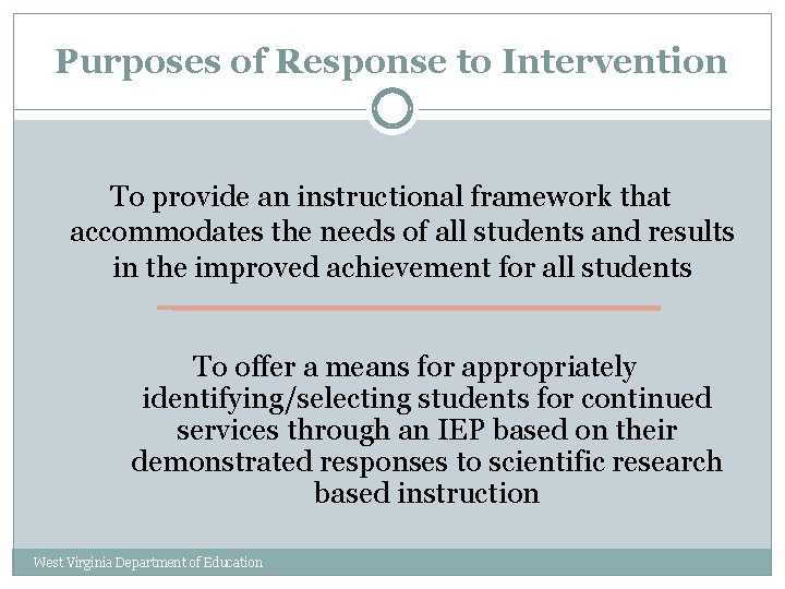 Response to Intervention REVISITING THE BASICS AND DEEPENING