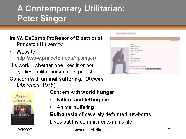 Utilitarianism Phil 321 Social Ethics Summer 2010 Lawrence