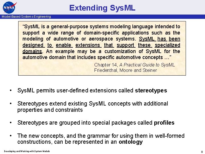 Foundational Concepts for Building System Models SEWG MBSE
