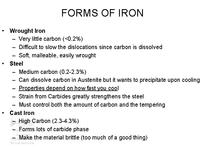 IRON AND STEEL The transition from the Bronze