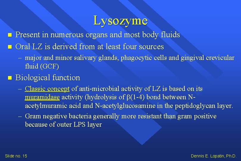 Composition and function of saliva Slide no 1