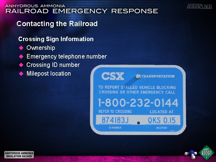 Transporting Hazardous Materials by Rail u Railroads transport