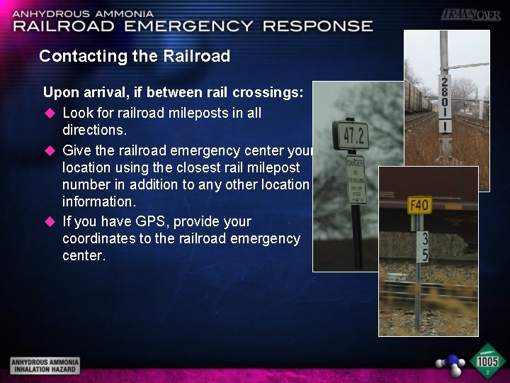 Transporting Hazardous Materials by Rail u Railroads transport