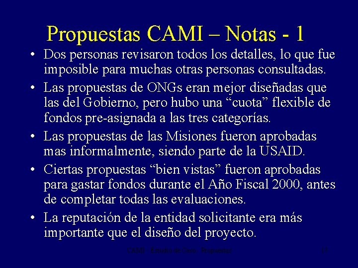 Iniciativa de Mitigacin de Desastres en Centroamrica CAMI