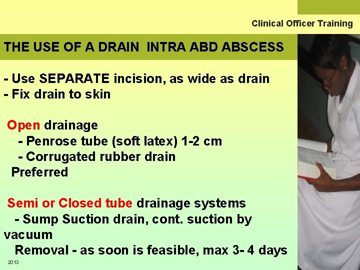 Clinical Officer Training MALAWI SURGERY OF SEPSIS King