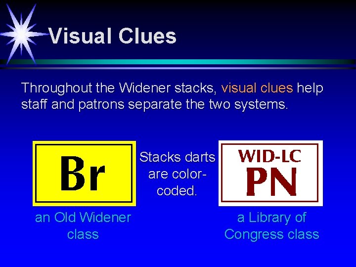 Welcome to the Widener Call Number Presentation Classification
