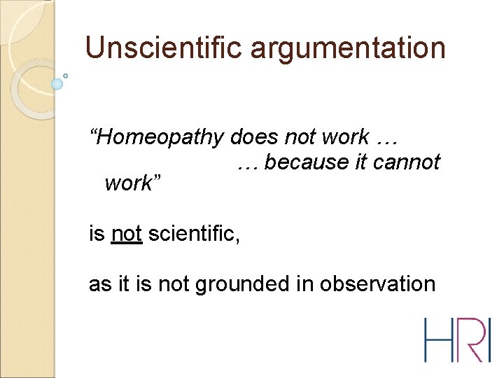 Overview of the current state of the research