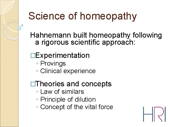 Overview of the current state of the research