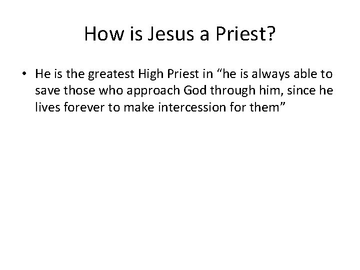 Jesus as a prophet priest and king Jesus