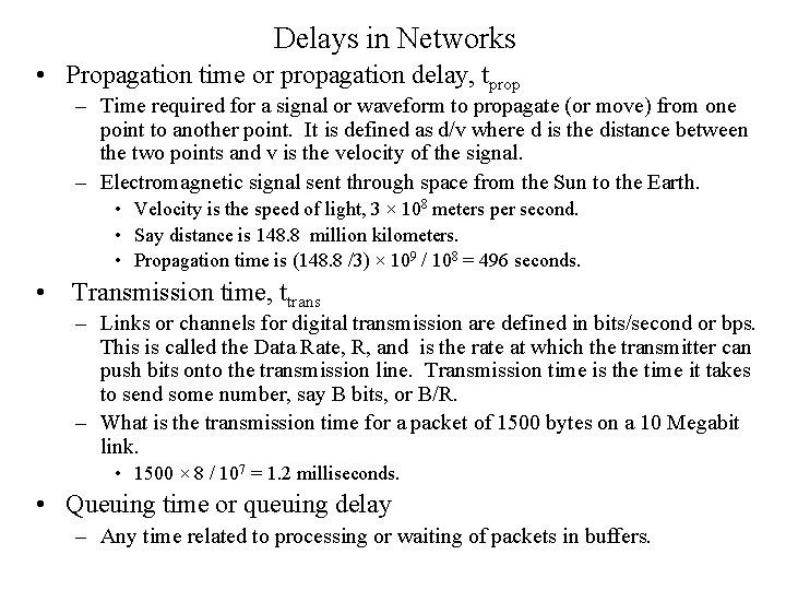 Lecture Note on Transmission Basic Direct Connections in
