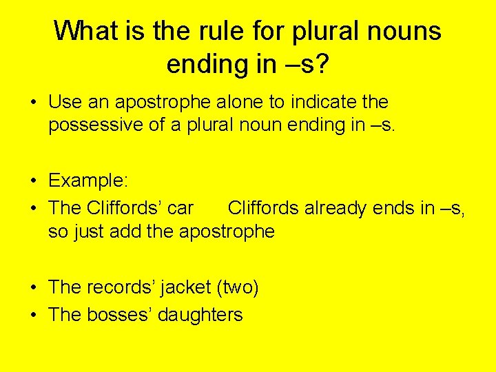 Apostrophes 6 Rules for Apostrophes What is the