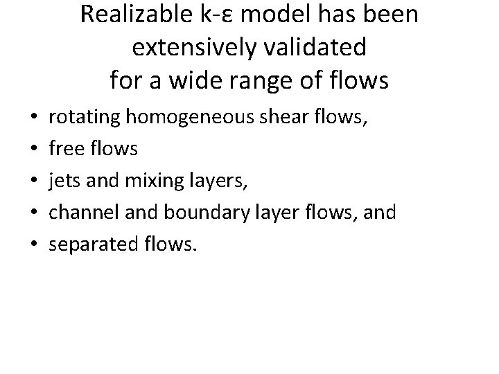 The Standard RNG and Realizable k Models The