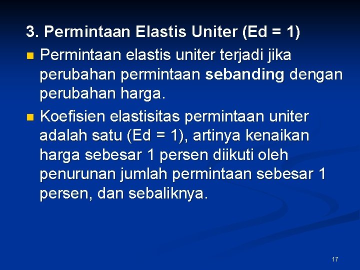 ELASTISITAS 1 2 3 Konsep dan penerapan Elastisitas