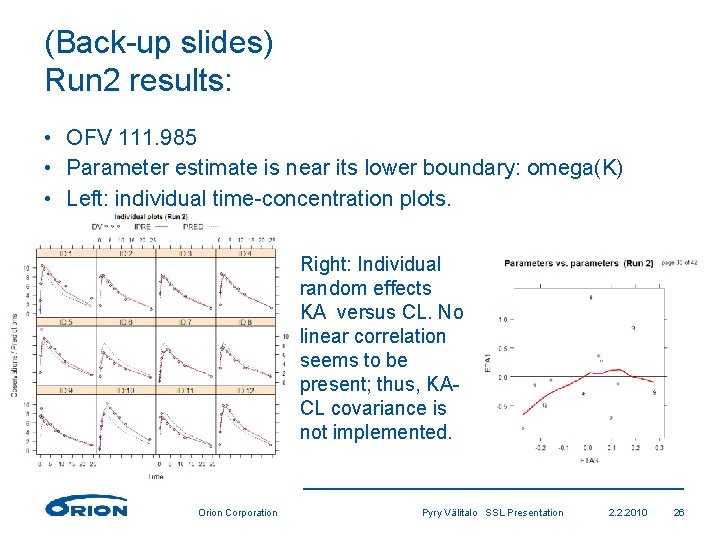 A case example Building a population pharmacokinetic model
