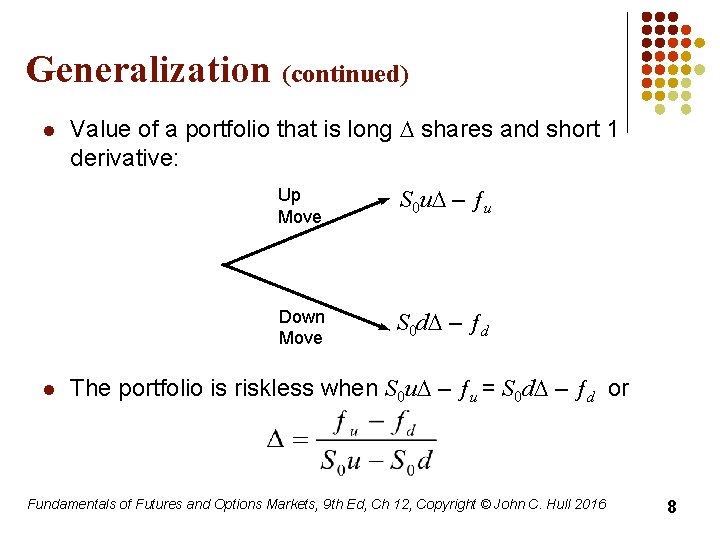 Introduction to Binomial Trees Chapter 12 Fundamentals of