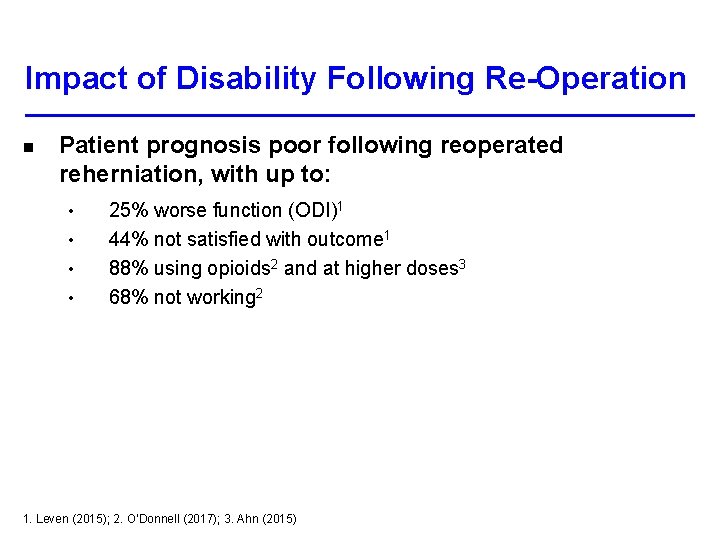 CO1 Reherniation and Reoperation in Lumbar Discectomy Impact