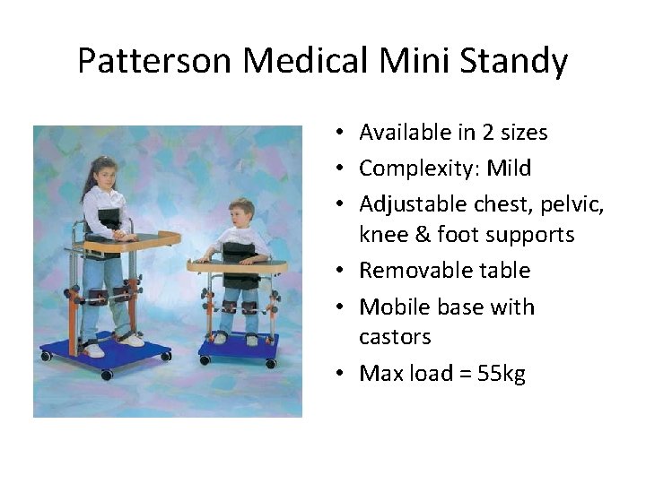 Joint Protocol Training Module A Standing Frames Mobility