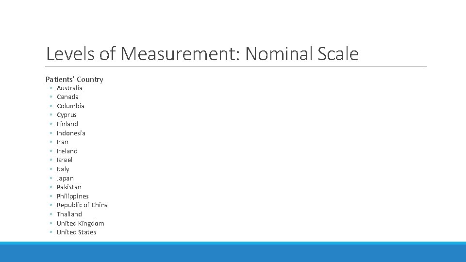 Instrumentation Overview Measuring Caring in Nursing Instrumentation ...