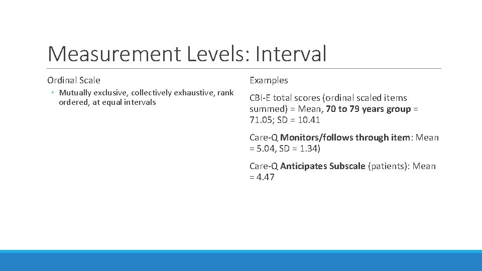 Instrumentation Overview Measuring Caring in Nursing Instrumentation ...