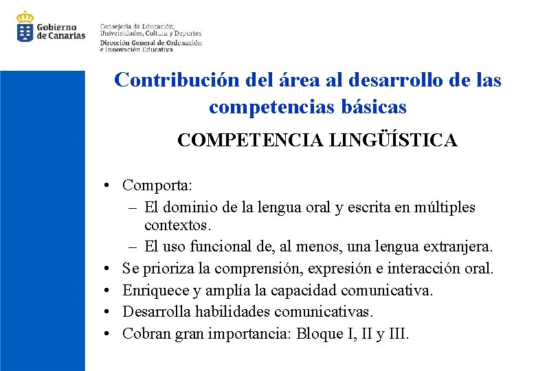 Currculo de Lengua Extranjera de la Educacin Primaria