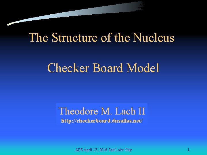 The Structure of the Nucleus Checker Board Model