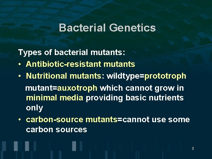 8 The Genetics of Bacteria and Their Viruses