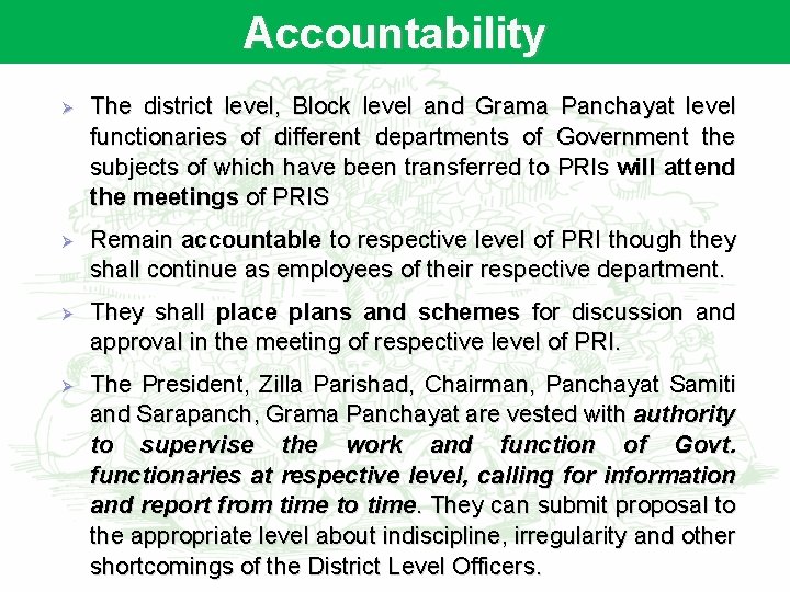 Decentralised Governance through Panchayati Raj in Odisha AMITA