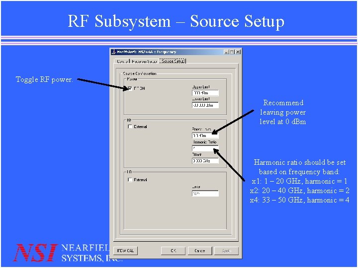 NSI 2000 Software Training Presented by Patrick Pelland