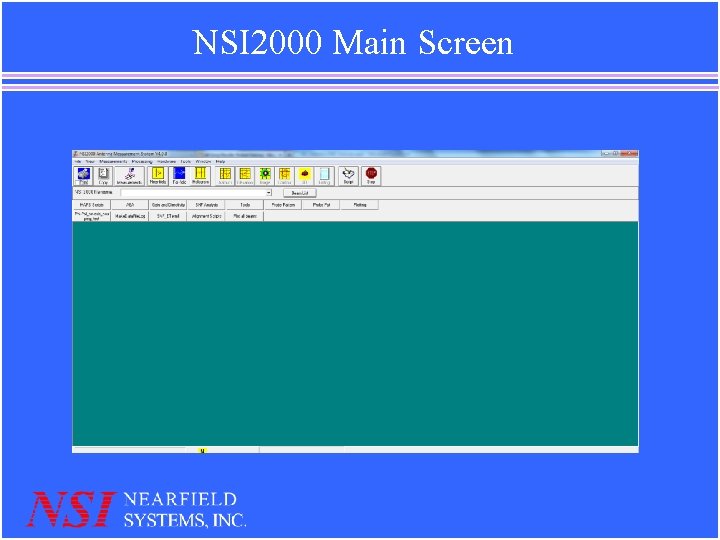 NSI 2000 Software Training Presented by Patrick Pelland