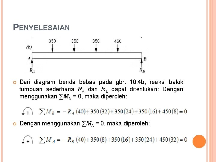 LENDUTAN PADA BALOK Memperhatikan lendutan merupakan bagian dari