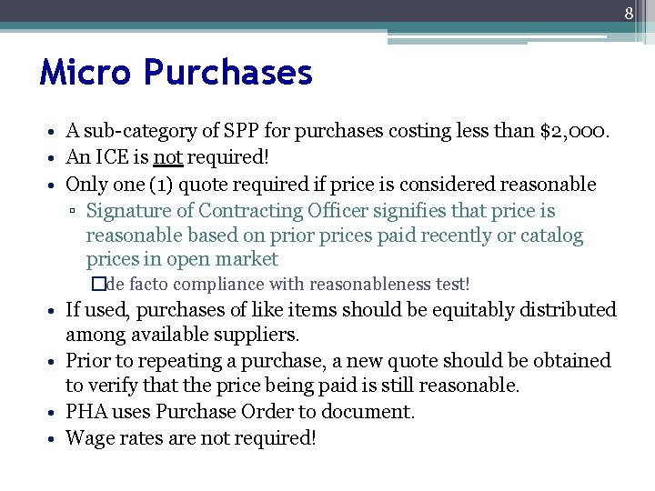 Unit 4 Introduction to Procurement for Public Housing