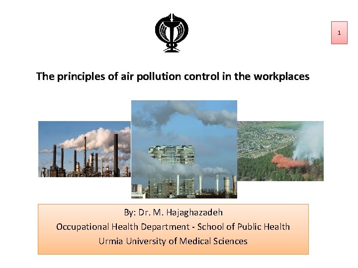 1 The principles of air pollution control in