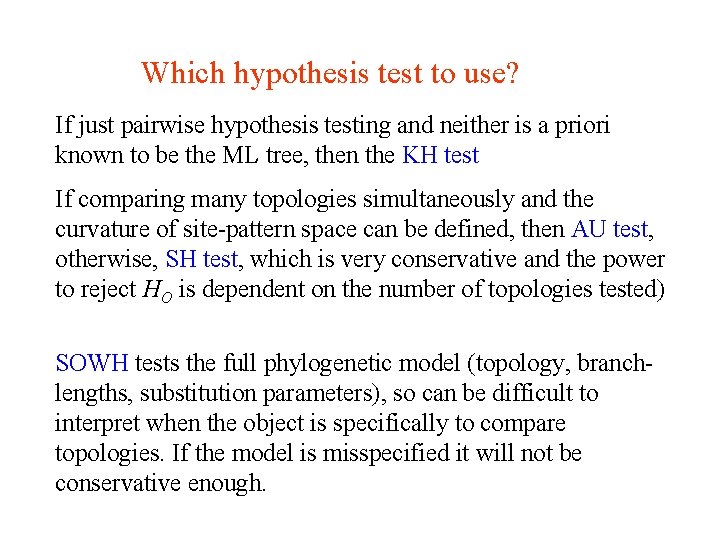 Lecture 5 Maximum Likelihood and model selection Joe