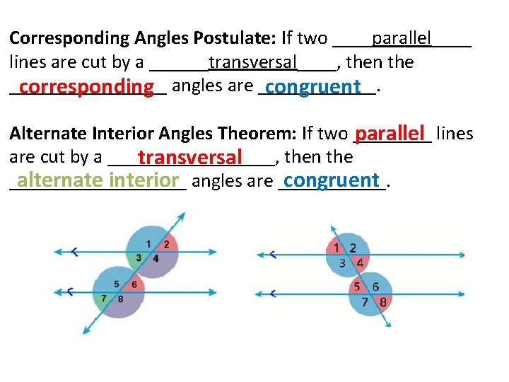 1026 Apply anglepair theorems from properties of parallel