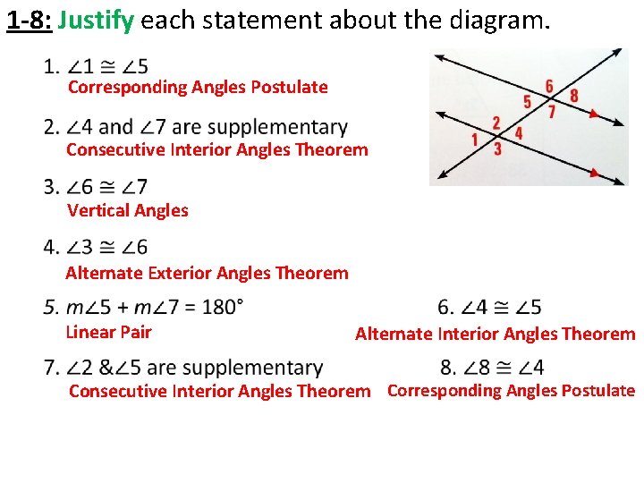 1026 Apply anglepair theorems from properties of parallel