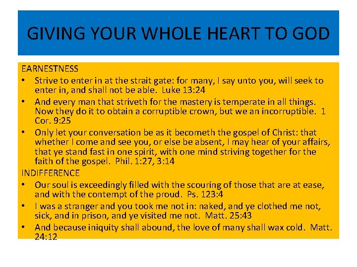 GIVING YOUR WHOLE HEART TO GOD WHAT DOES