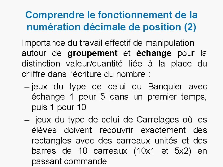 La construction du nombre en maternelle et au