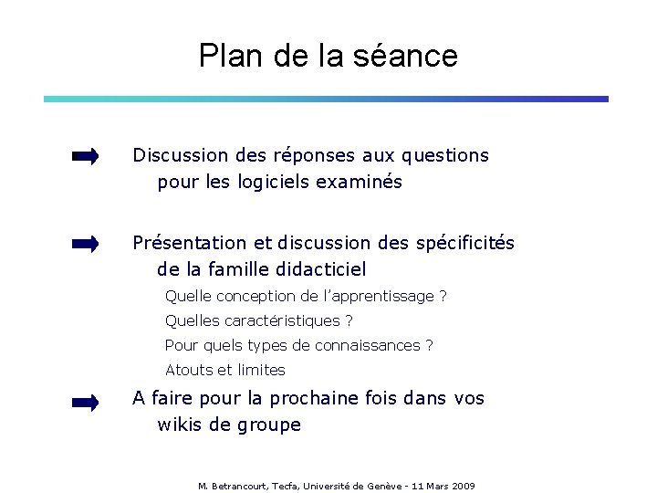 Chapitre 1 Les didacticiels et l EAO Cours