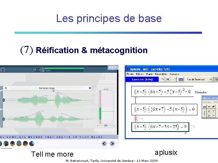 Chapitre 1 Les didacticiels et l EAO Cours