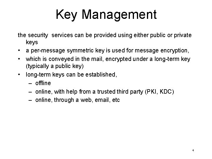 Lecture 18 EMail Security issues specific to email