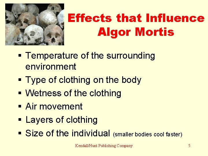 Chapter 12 Human Remains There is a brief