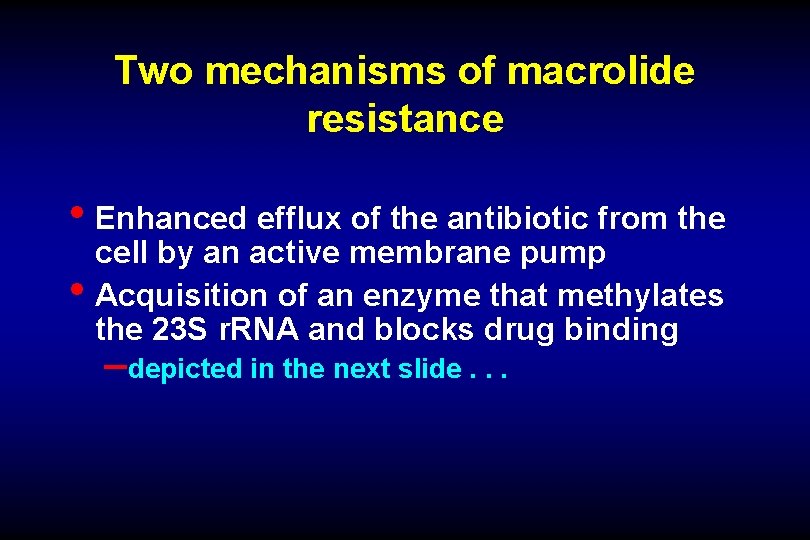 Mechanisms of antimicrobial action and resistance Beyond the